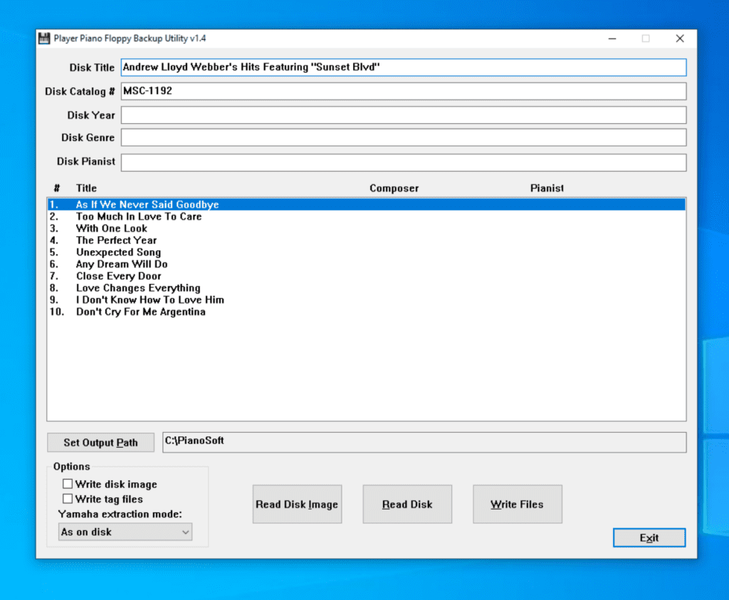 Using PPFBU to Back Up Disks: Disklavier Floppy Disks, ESEQ, and MIDI ...