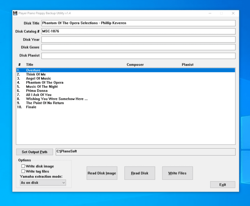 Using PPFBU to Back Up Disks: Disklavier Floppy Disks, E-SEQ, and MIDI Formats - Alex’s Piano ...